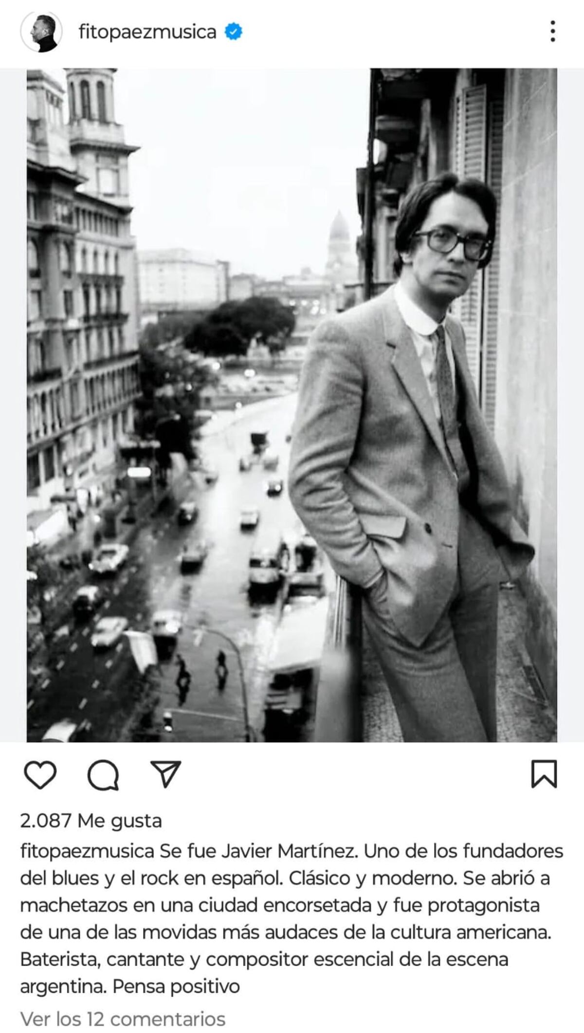 Falleció el baterista Javier Martínez: ¿qué dijo Fito Páez?