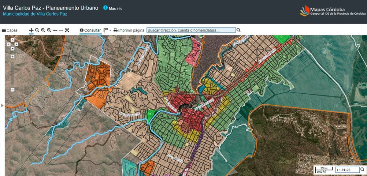 Carlos Paz ya tiene mapa actualizado y busca crecer de forma planificada